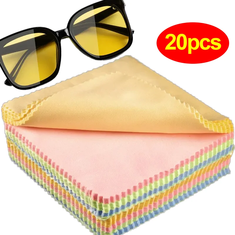 20pcs-Glasses-Cleaning-Cloth-Reusable-Microfiber-Glasses-Cleaner-Fabric ...