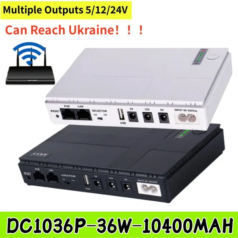 36W-10400mAh-UPS-Black-Power-Supply-1036P-Router-EU-Uninterruptible-DC ...