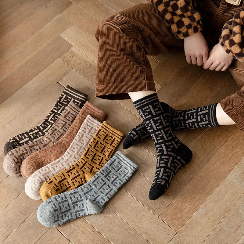 sWool-socks-women-s-autumn-and-winter-ins-tide-thickened-warm-stockings ...