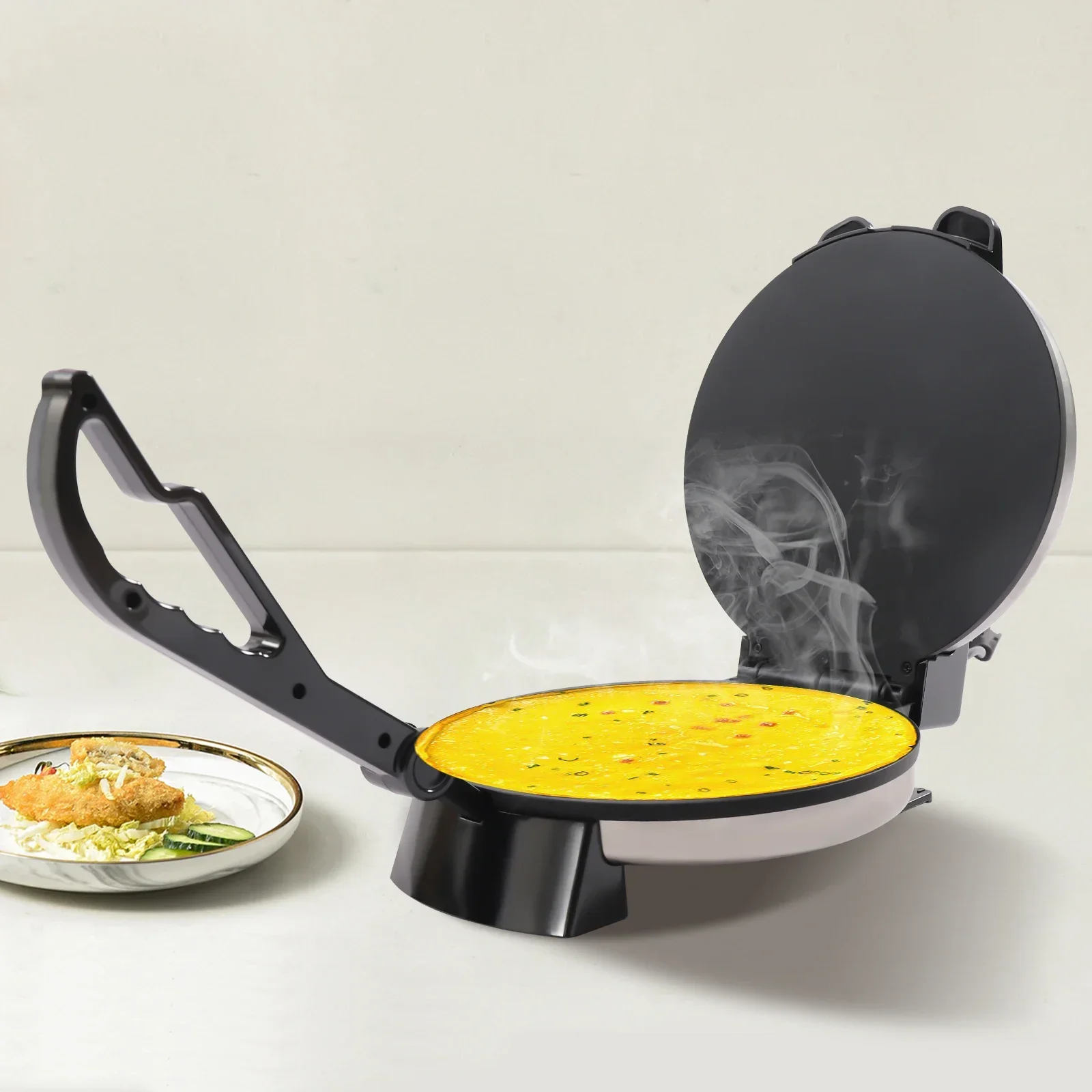 10" Roti Maker 1500 W, The automatic Stainless Steel Non-Stick Electric ...