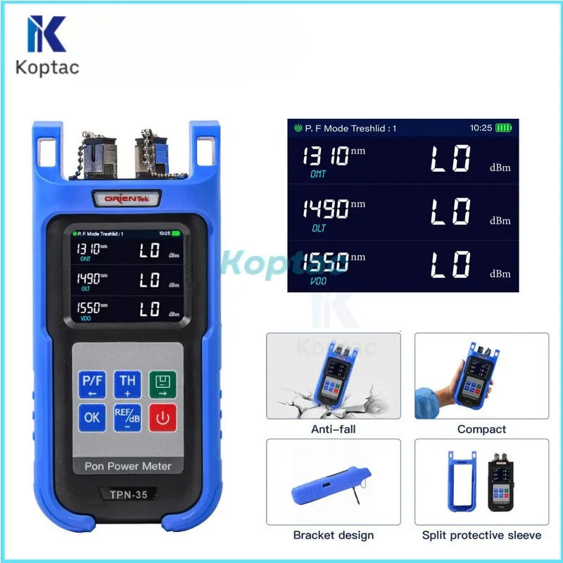 Orientek TPN-35 PON Network Tester 1310/1490/1550nm PON Power Meter ...