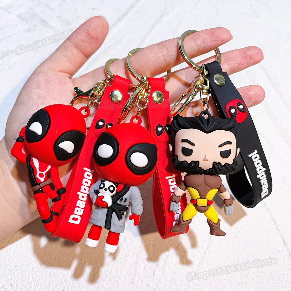 Deadpools-Wolverine-Keychains-Cartoon-Doll-Pendant-Charms-Cute-Fashion ...