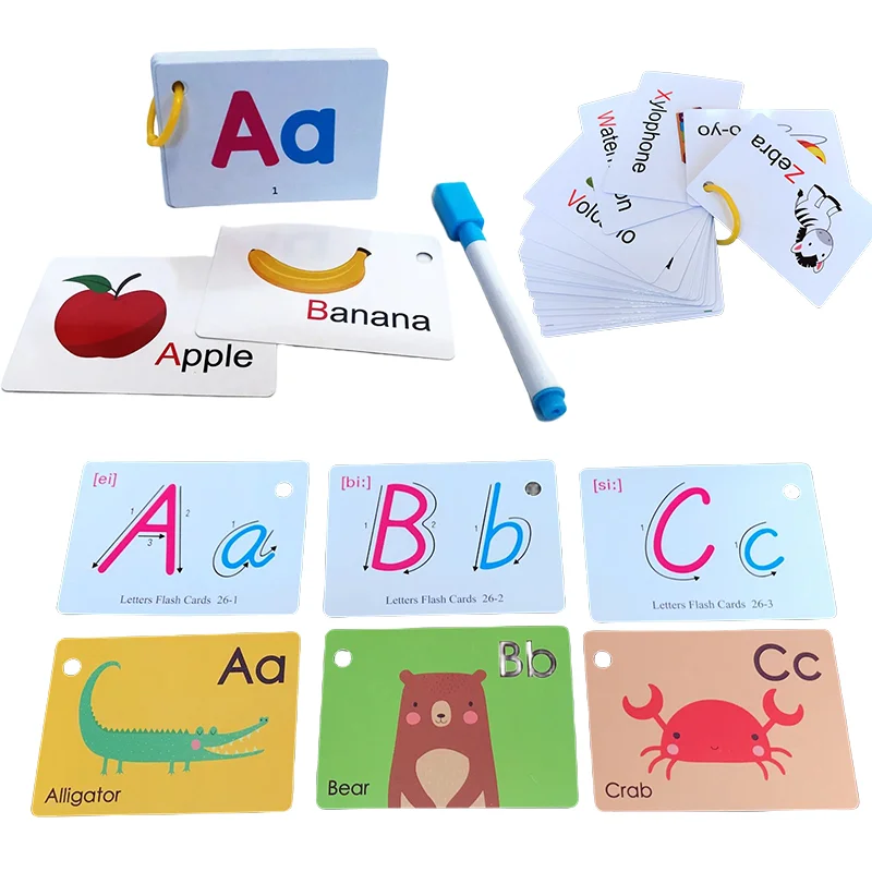 27-Alphabet-Fun-Flash-Cards-Preschool-to-Kindergarten-ABCs-Uppercase ...