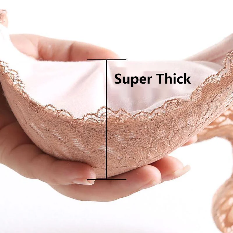 6cm Thickened Style with Steel Ring Gathered Text Bra Sexy Bra Small ...