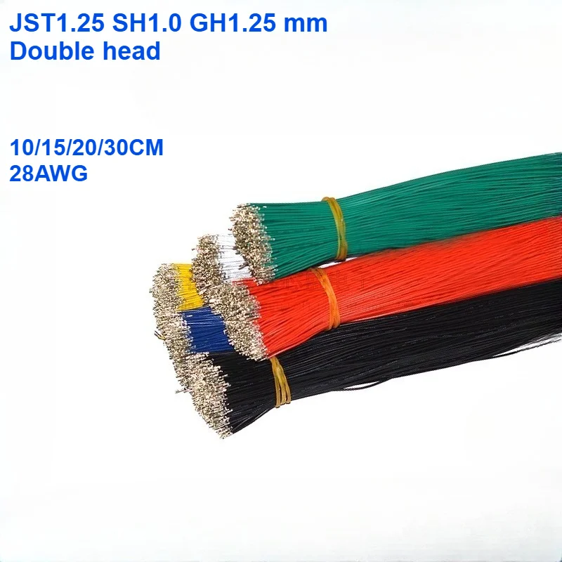 100pcs JST SH GH MX 1.0mm 1.25mm Single Double Head Terminal Crimp ...