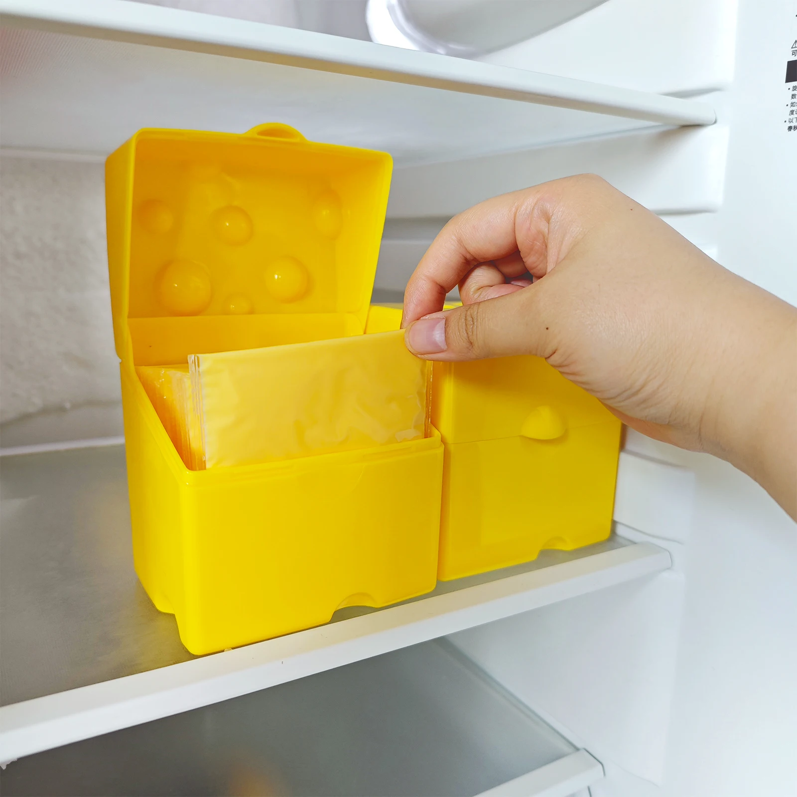 4-Pcs-Sliced-Cheese-Storage-Container-Boxes-For-Refrigerator-Cow-Cheese ...