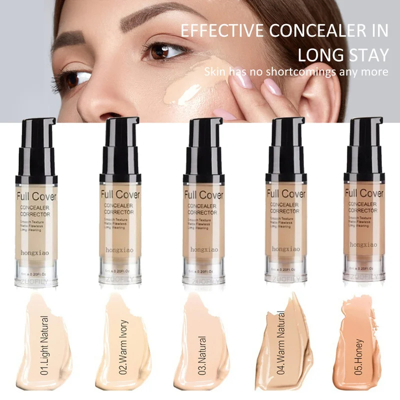 5-Colors-Matte-Hydrating-Liquid-Foundation-Long-lasting-Oil-Control ...