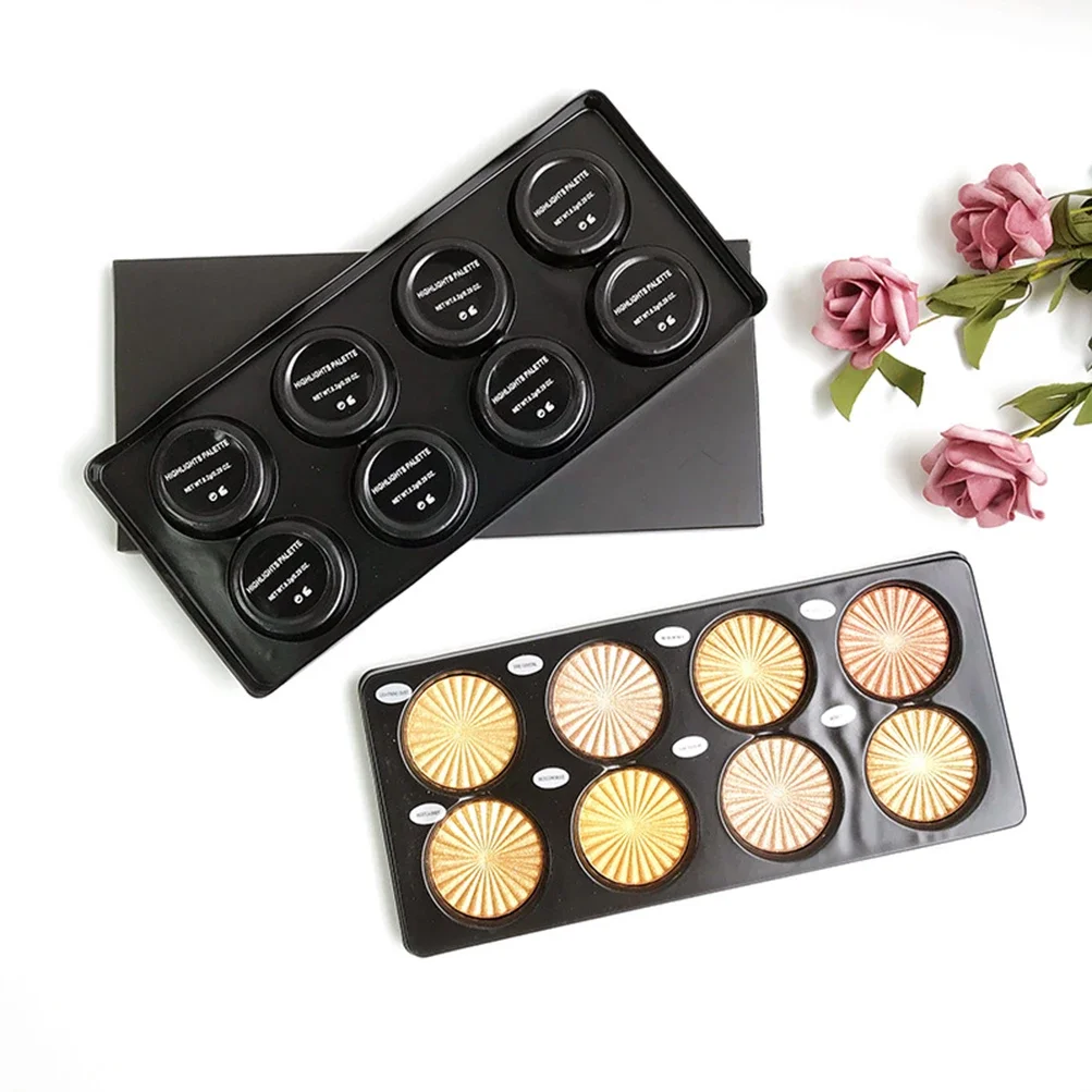 Private-Label-8-color-Highlighter-Palette-Custom-Bulk-Makeup-Logo-High ...