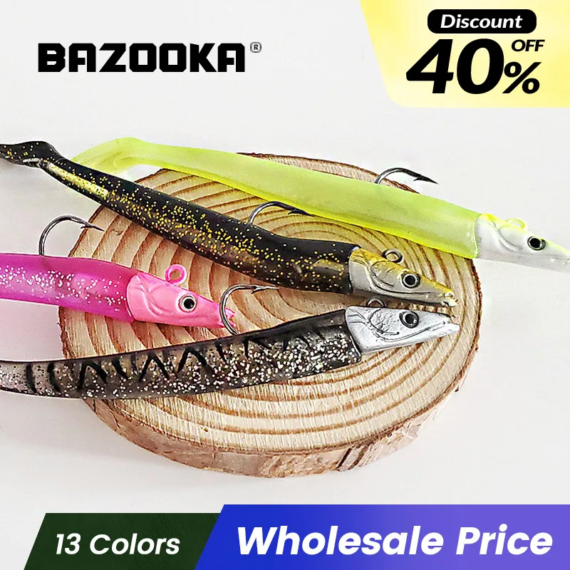 Bazooka-Black-Minnow-Fishing-Soft-Lure-Wobbler-Jig-Head-Swimbait-T-Tail ...