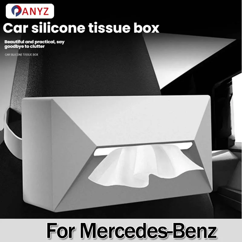 For Mercedes Benz AMG GLS A B C E S Class GLK Car Tissue Box-Cyber ...