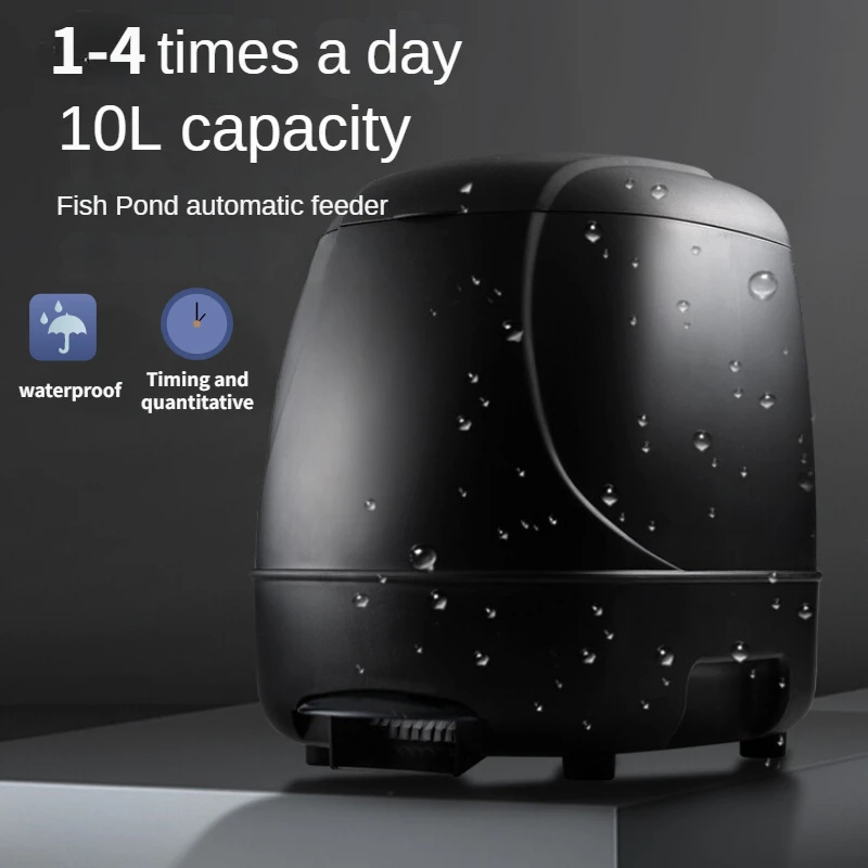 10L Large Capacity Automatic Fish Feeding Machine Pet Timer Auto Food ...