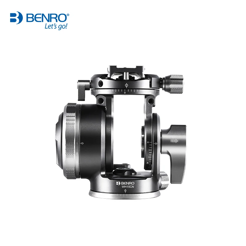 Benro 유체 헤드 합금 SLR 사진 삼각대, 파노라마 특수 망원 렌즈용, WH15CN, 2 차원 기어 촬영 조류 촬영