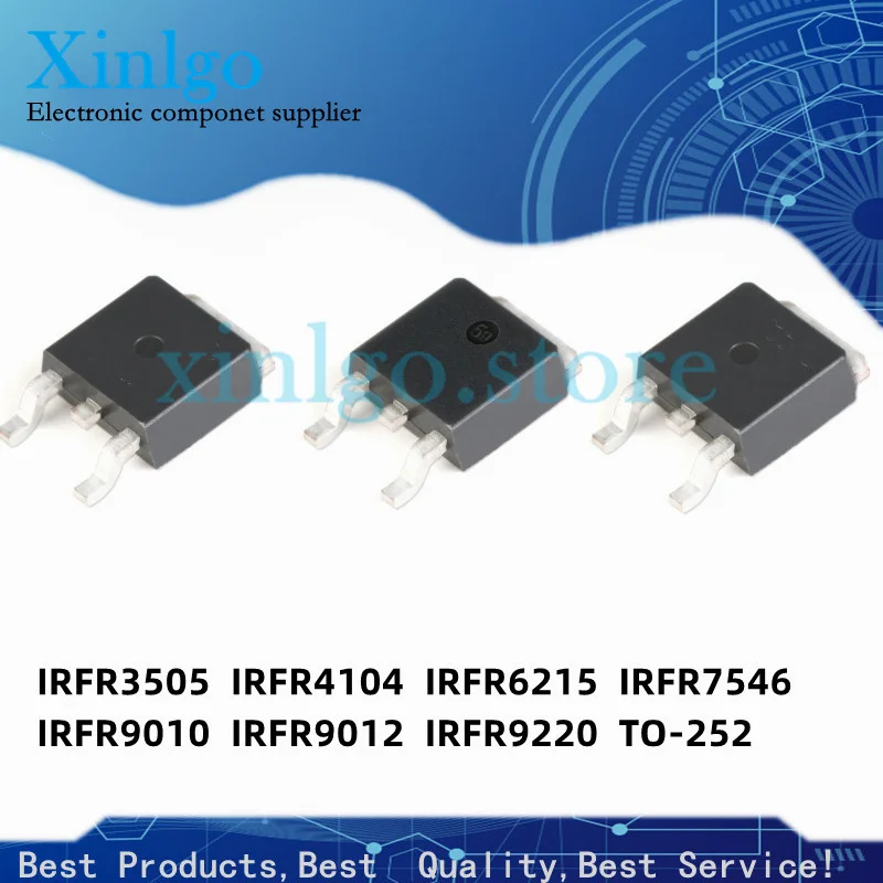 10PCS-LOT-IRFR9220TRPBF-IRFR3505-IRFR4104-IRFR6215-IRFR7546-IRFR9010 ...