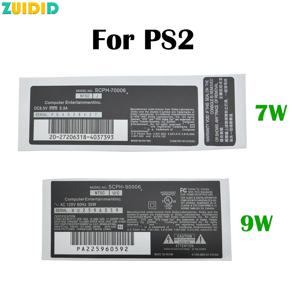ZUIDID pegatinas de cubierta completa para mando de PS2, 1 piezas, 7W ...