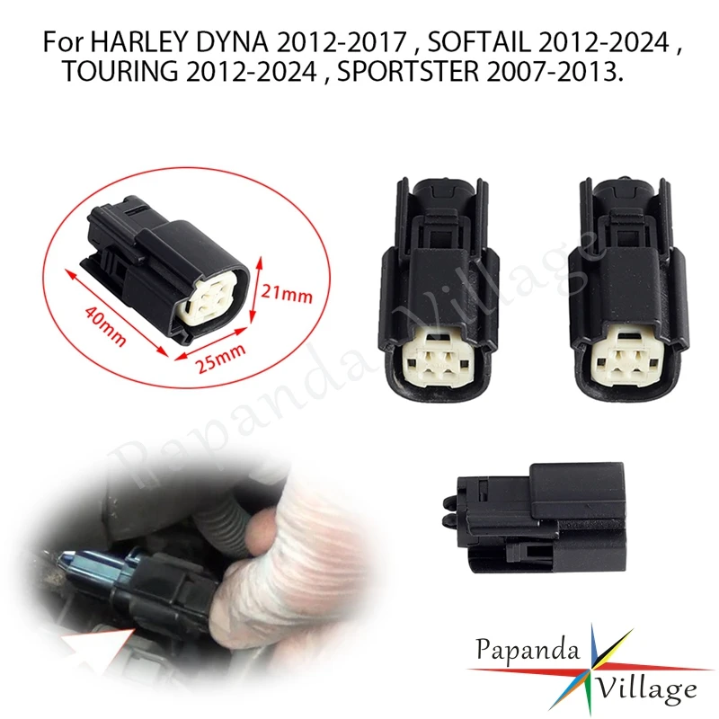 For-Harley-Sporster-Dyna-Softail-Touring-Oxygen-Sensor-Connector-2007 ...