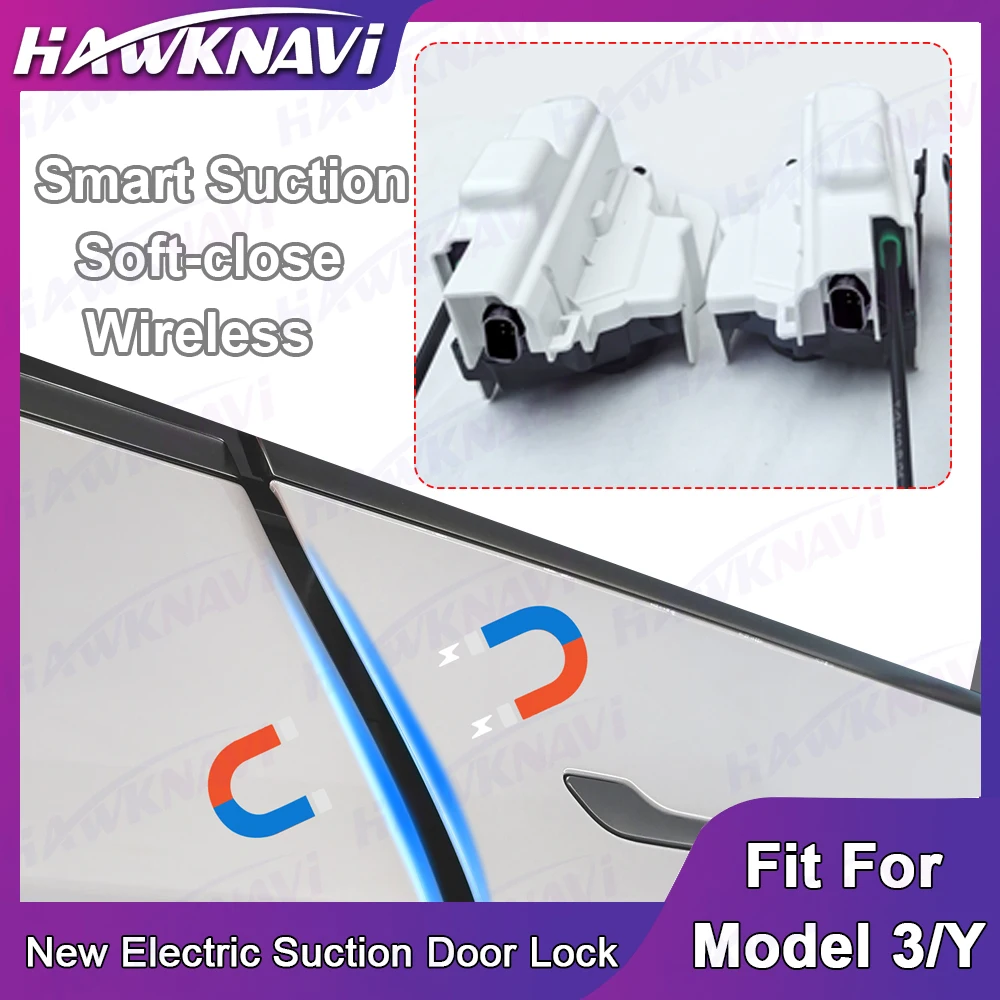 6th-Smart-Electric-Suction-Door-Lock-for-Tesla-Model-3-Y-Car ...