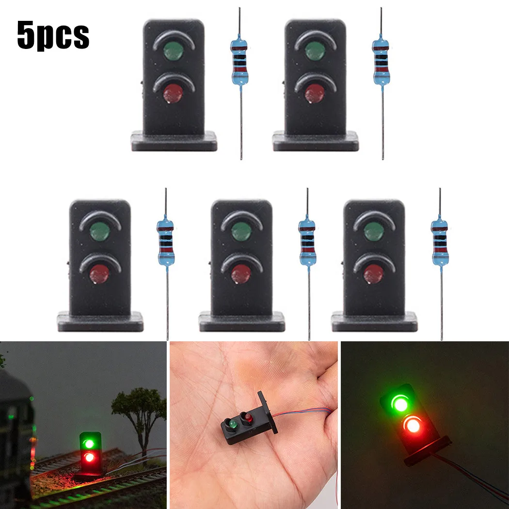 5Pcs-20mm-LED-Made-Green-Red-Dwarf-Signals-2-Aspects-Traffic-Light ...