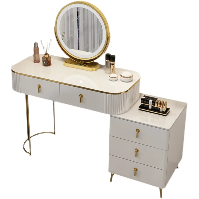 Light Luxury Dressing Table Bedroom Modern Simple Makeup Table Solid ...