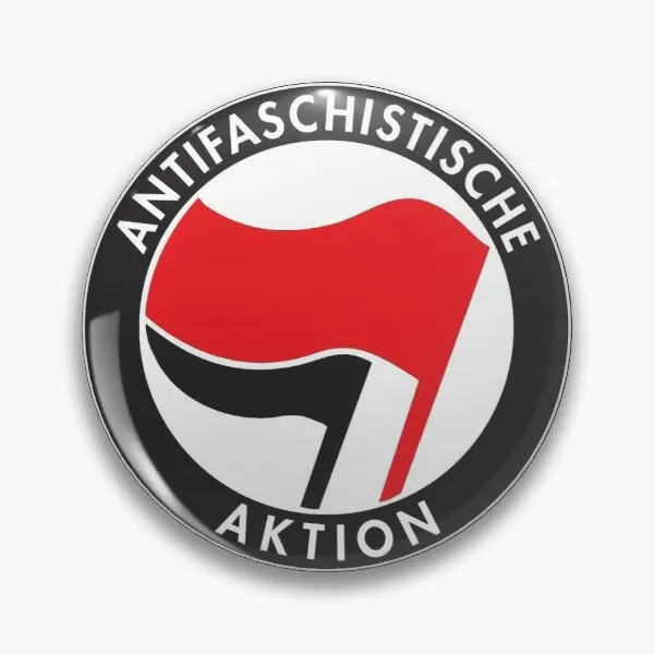 Antifa Antifaschistische Aktion Flag Customizable Soft Button Pin Hat ...