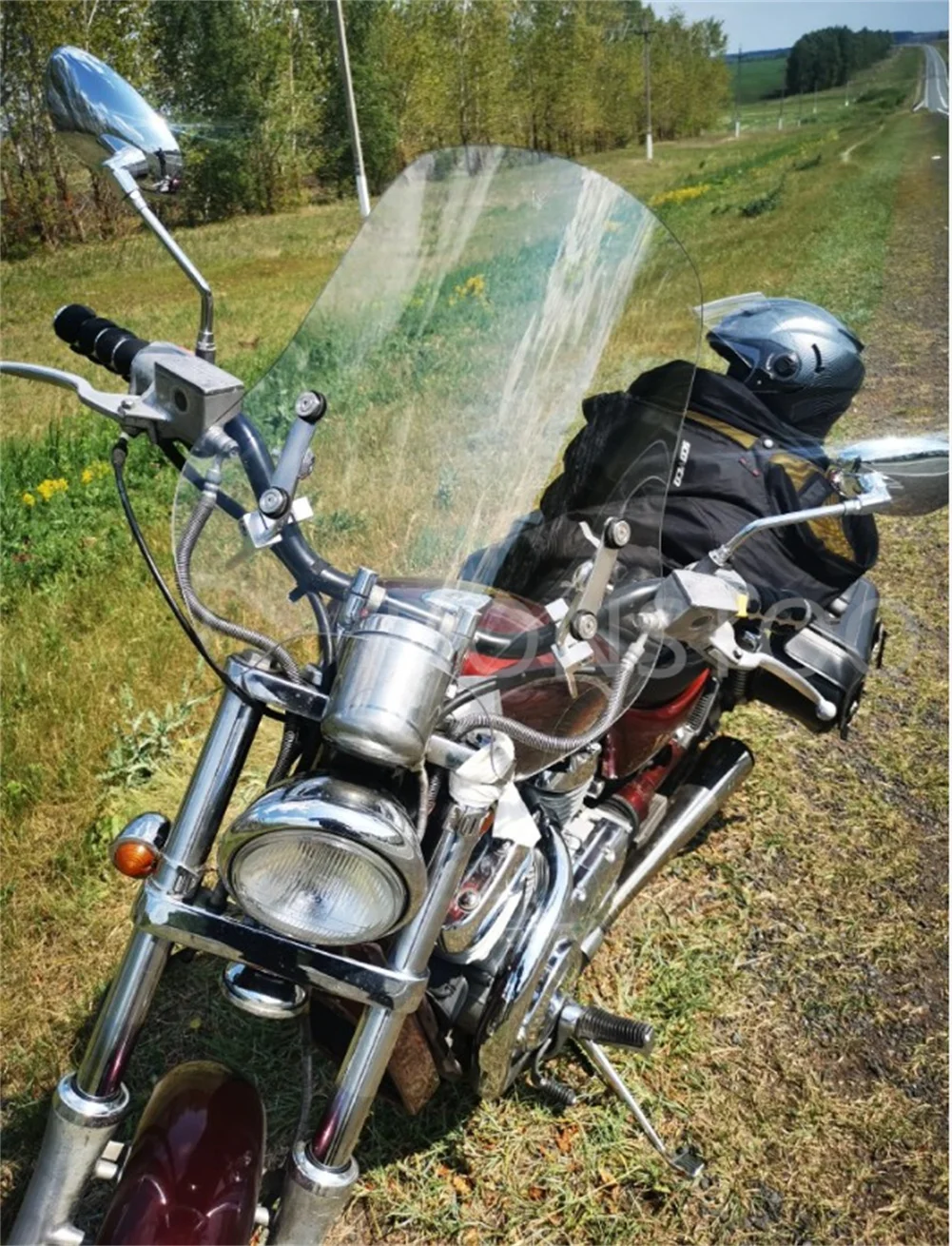 For-Honda-Shadow-VT-VTX-400-500-600-750-1100-Motorcycle-Windshield ...