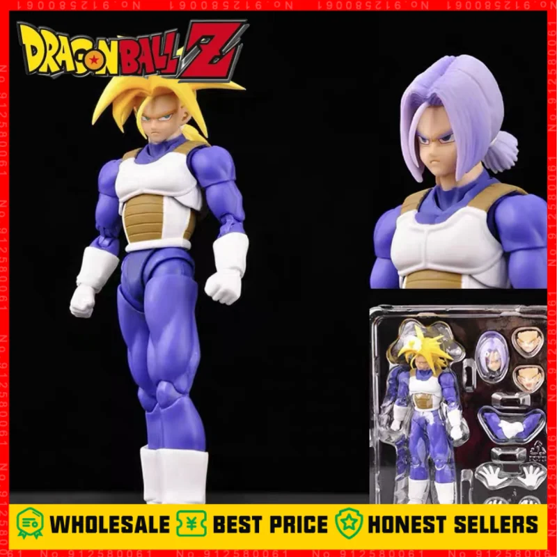 Dragon Ball Shf Trunks Figure Movable Joints Action Figurines Doll Long ...