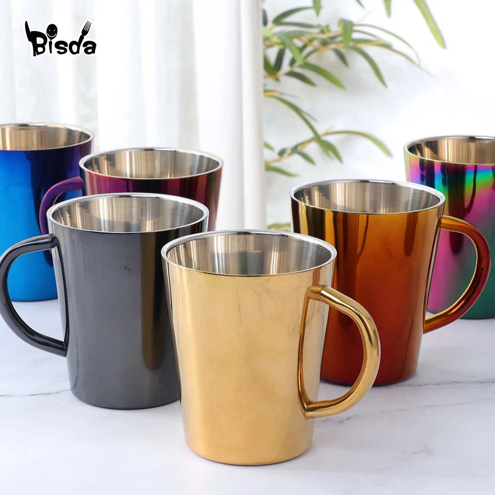 Stainless Steel Mug Metal Cup | Stainless Steel Drinking Mugs - 1/3pcs ...