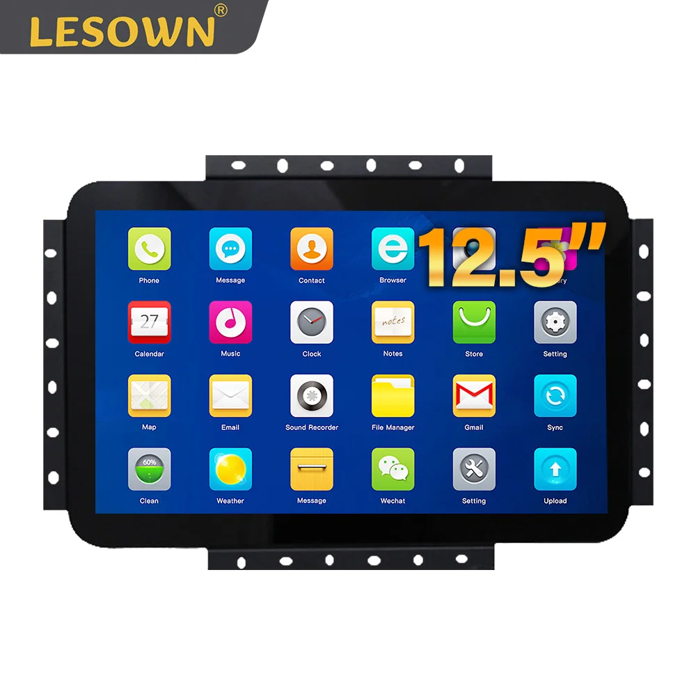 LESOWN Embedded Display 12.5 Inch Open Frame 10 Points Touchscreen ...