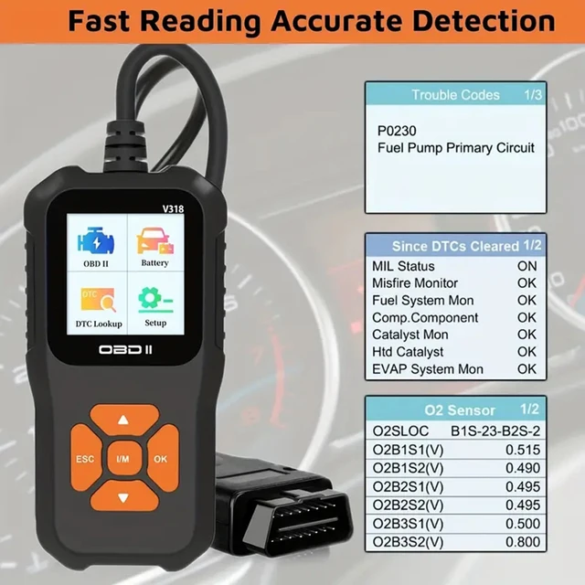 Car Obd2 Scanner Check Engine Light Fault Code Reader, 54% OFF