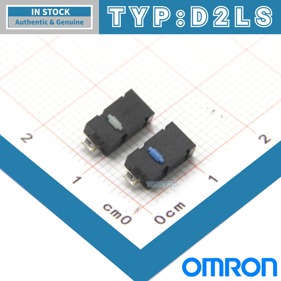 New Authentic Original Japan Omron Micro Switch D2ls 21 D2ls 11 Blue Dot Game Mouse Switch