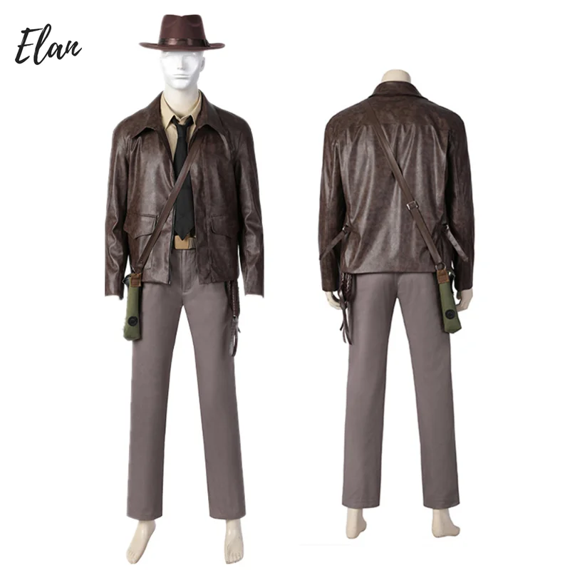 Disfraz-de-la-pel-cula-Indiana-Jones-para-hombre-chaqueta-de-cuero-marr ...