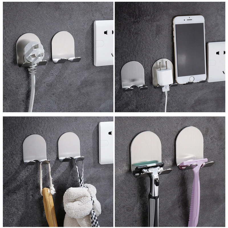 Shaving-Razor-Holder-Stainless-Steel-Wall-Razor-Rack-For-Bathroom ...