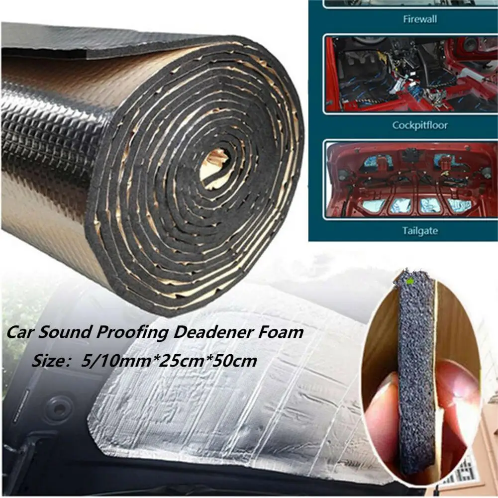 Car Soundproof Deadening Mat Firewall Shield Audio Noise Insulator Pad ...