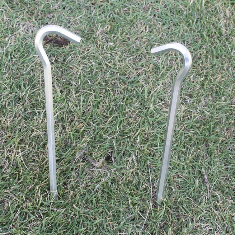 Tent-Ground-Nail-Question-Mark-Hexagonal-Ground-Nail-7-shaped-Aluminum ...