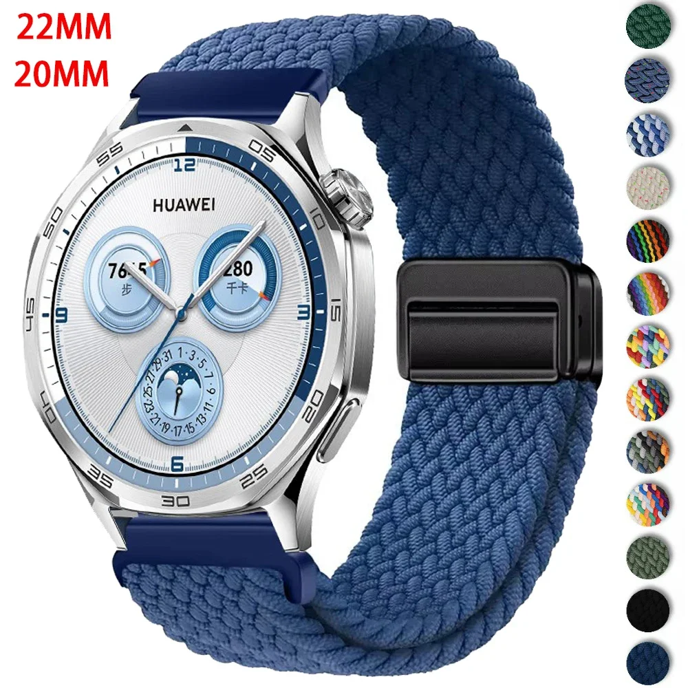 22mm Nylon Loop band for Huawei Watch GT5/4/Pro GT3 2 2e 46mm ...
