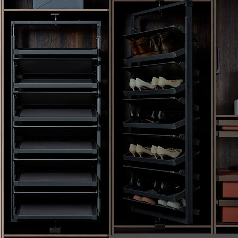 360° Rotating Shoe Rack - Space Saving 5-6 Layer Shoe Organizer, Built ...