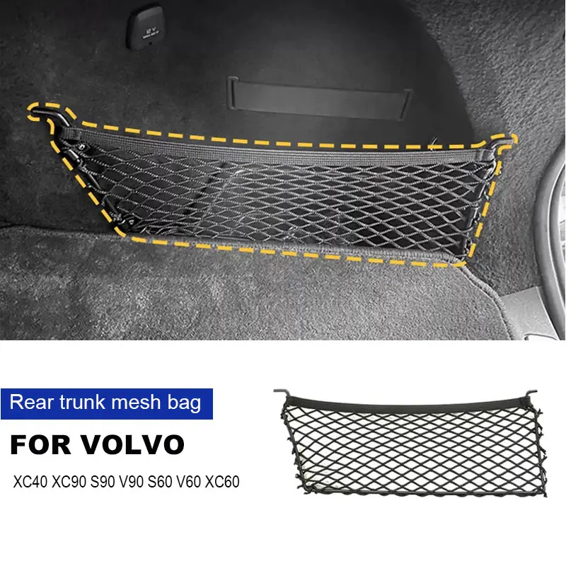 For-Volvo-XC60-XC90-S90-XC40-v90-C40-trunk-side-mesh-pocket-interior ...