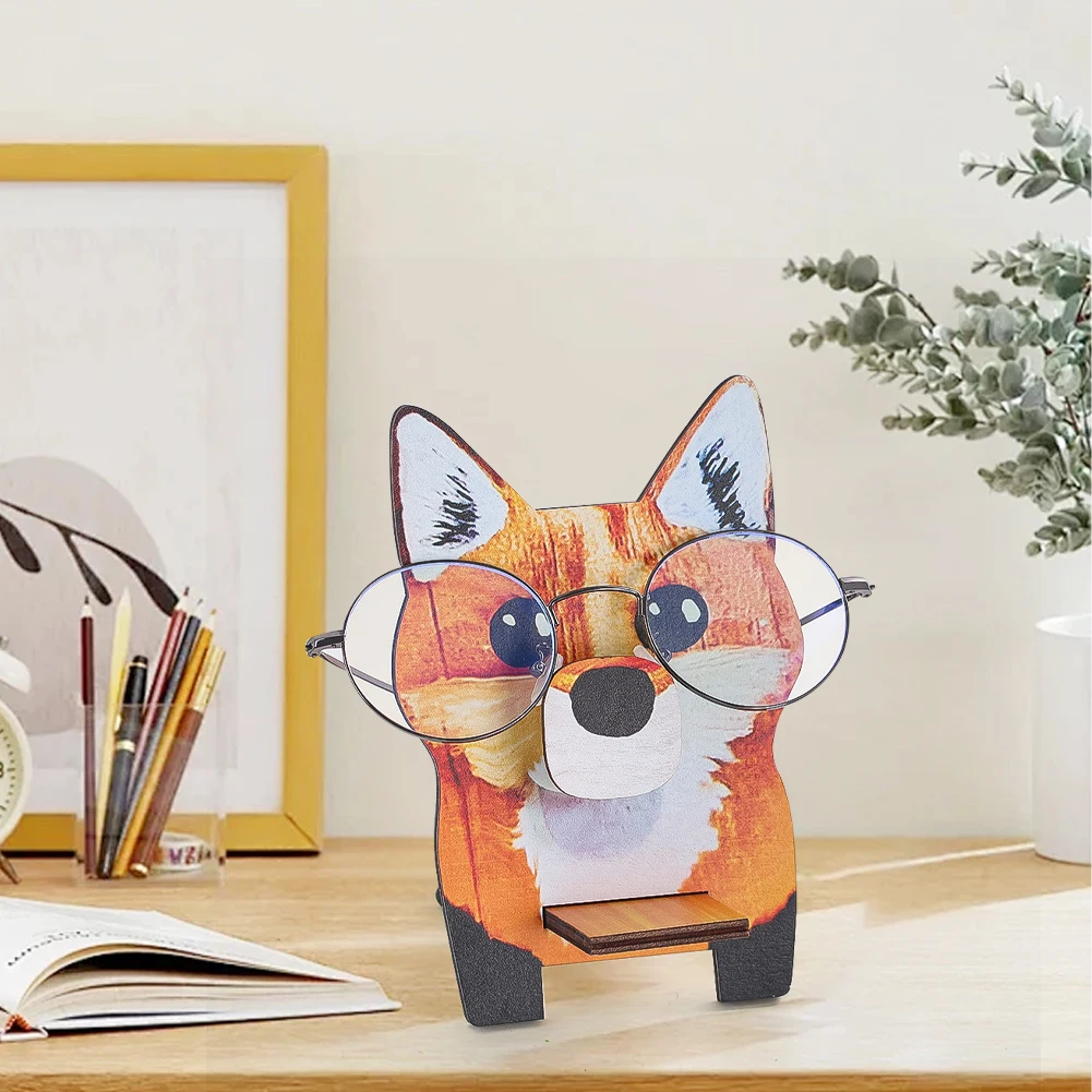 Creative-Wooden-Animal-Modeling-Stand-Cute-Fox-Eyeglasses-Holder ...