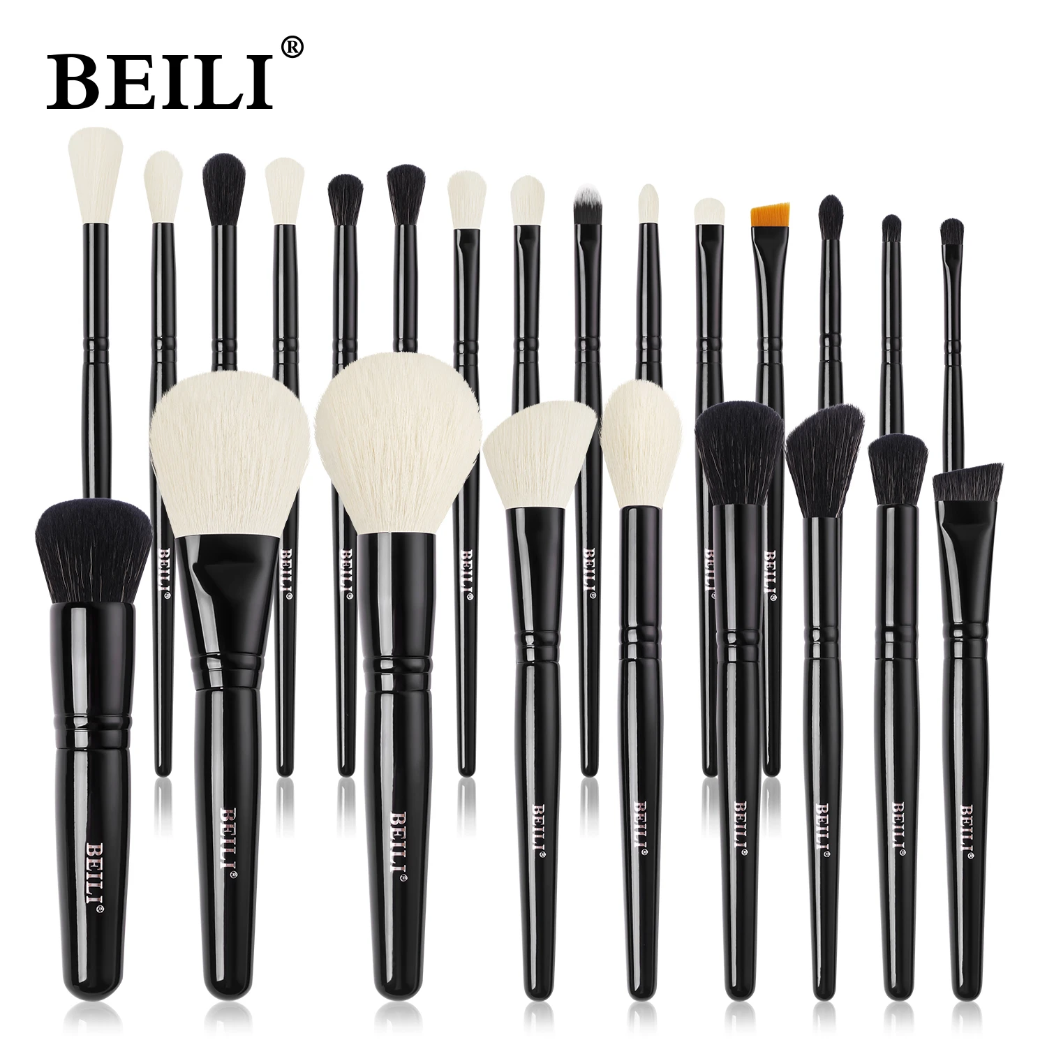 Beili Makeup Brushes Set 3-24pcs Professional Foundation Big Powder ...