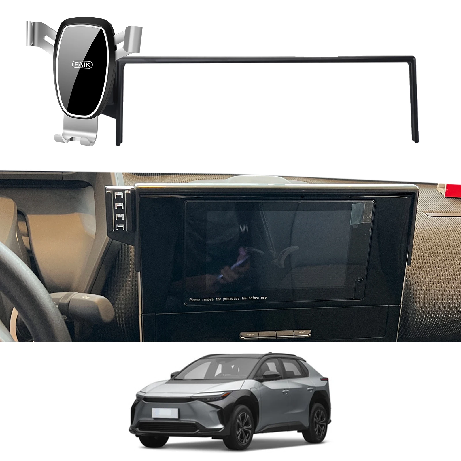 Car Phone Holder for Toyota bZ4X 2022 2023 2024 GPS Bracket Navigation ...