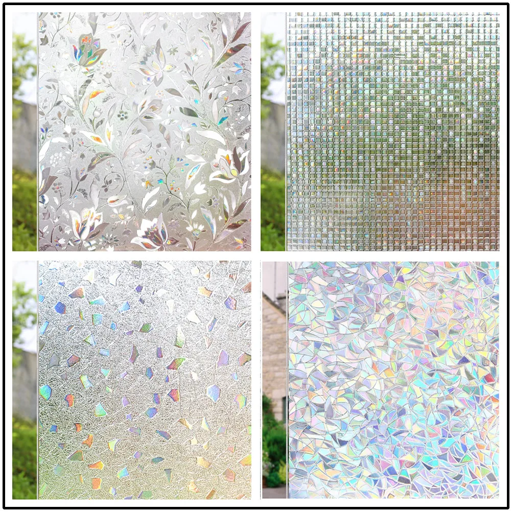 Glass Glue Decorative Privacy Film Decor Sticker - Window Privacy Film ...