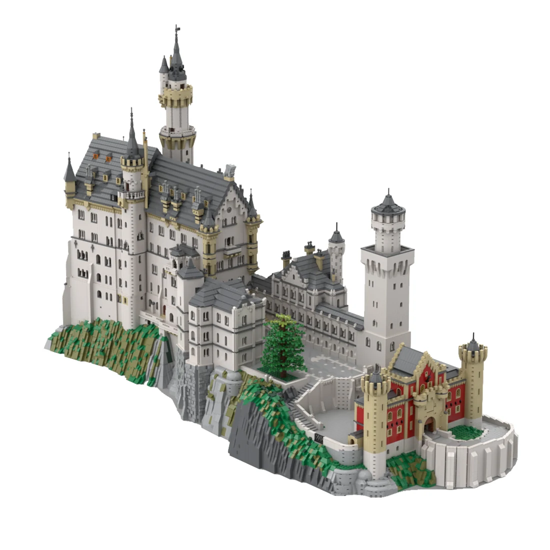 Authorized Moc-123380 Germany Neuschwanstein Castle Model Building ...