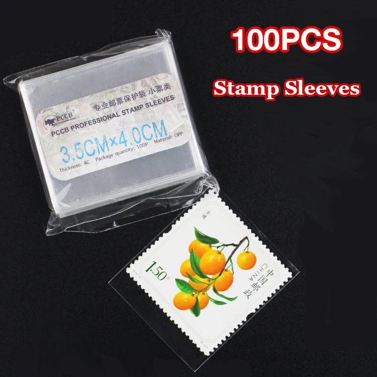 100Pcs-8-Sizes-Stamp-Sleeves-Stamp-Collecting-Protection-Bag-Protective ...