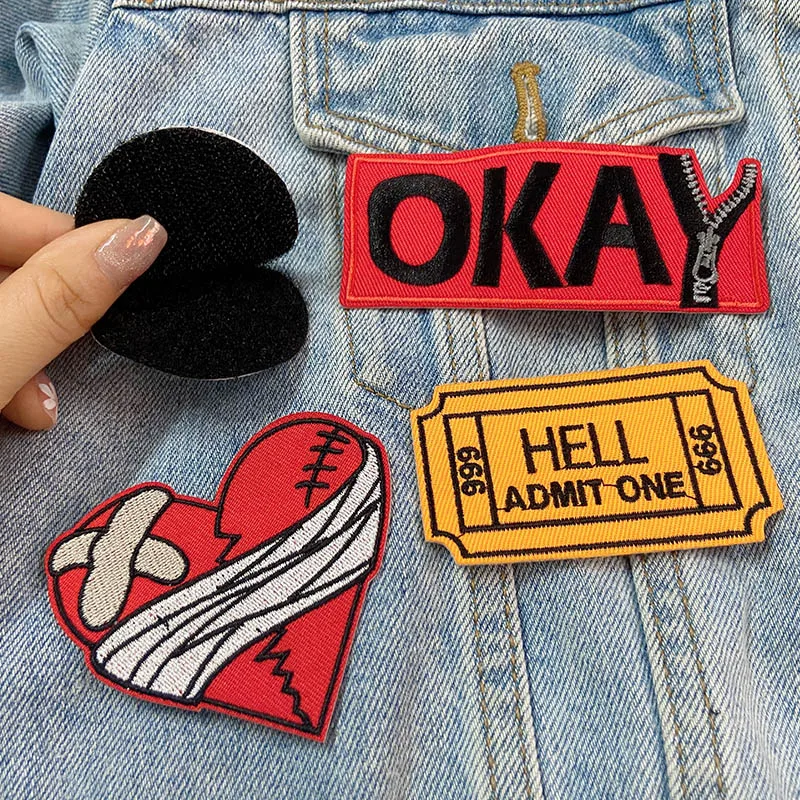 Prajna-Parches para planchar en la ropa, parches bordados de willness ...