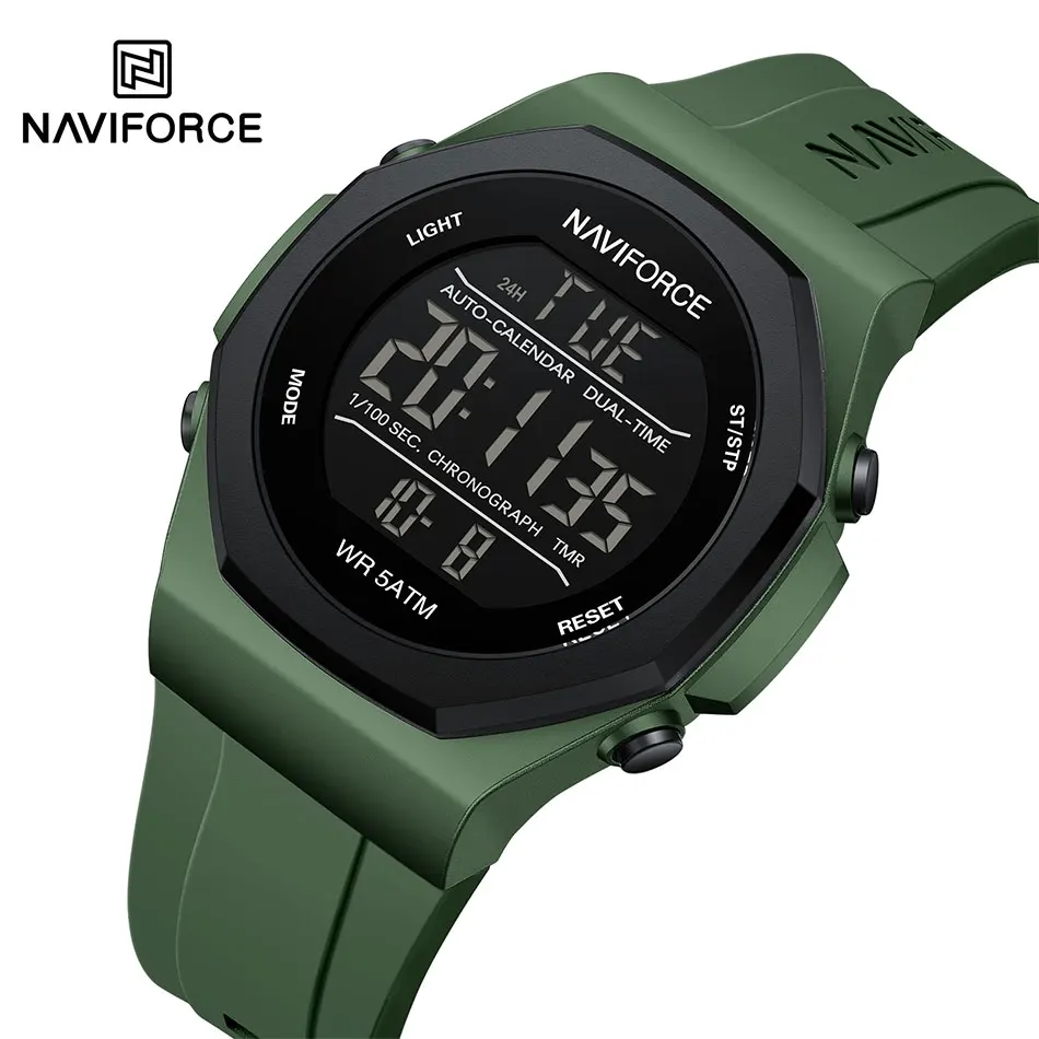 NAVIFORCE Men's Sports Watch Waterproof Man Luminous Watches ...