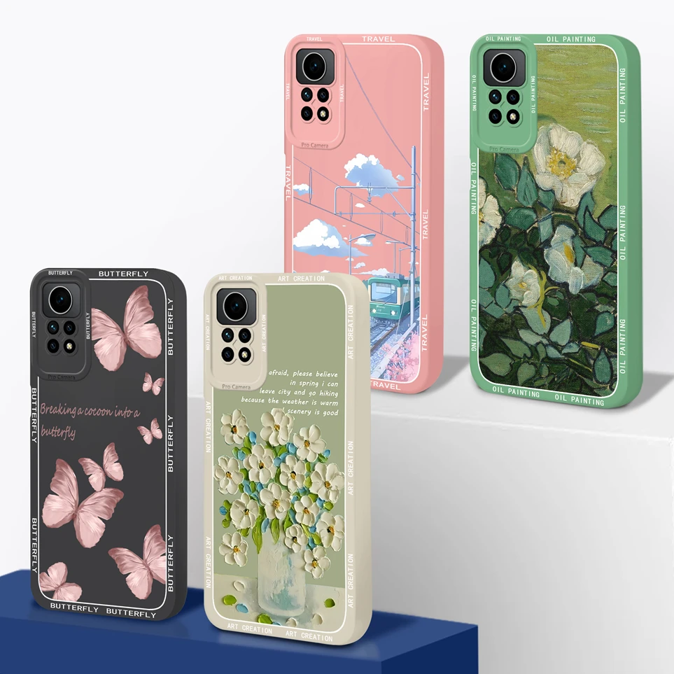 For Xiaomi Redmi Note 12 Pro 12 Turbo Phone Case Retro Flower Soft ...