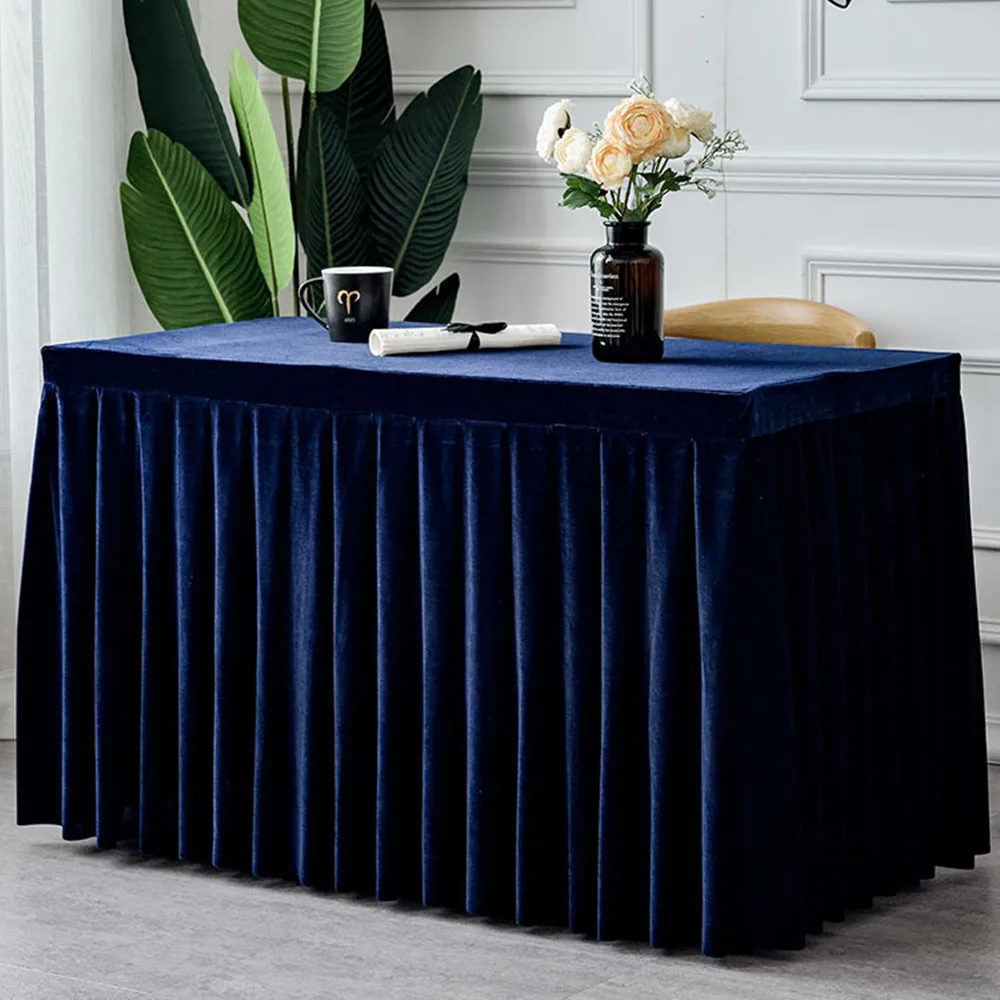 Wedding-Velvet-Tablecloth-Rectangular-Conference-Exhibition-Table-Cover ...