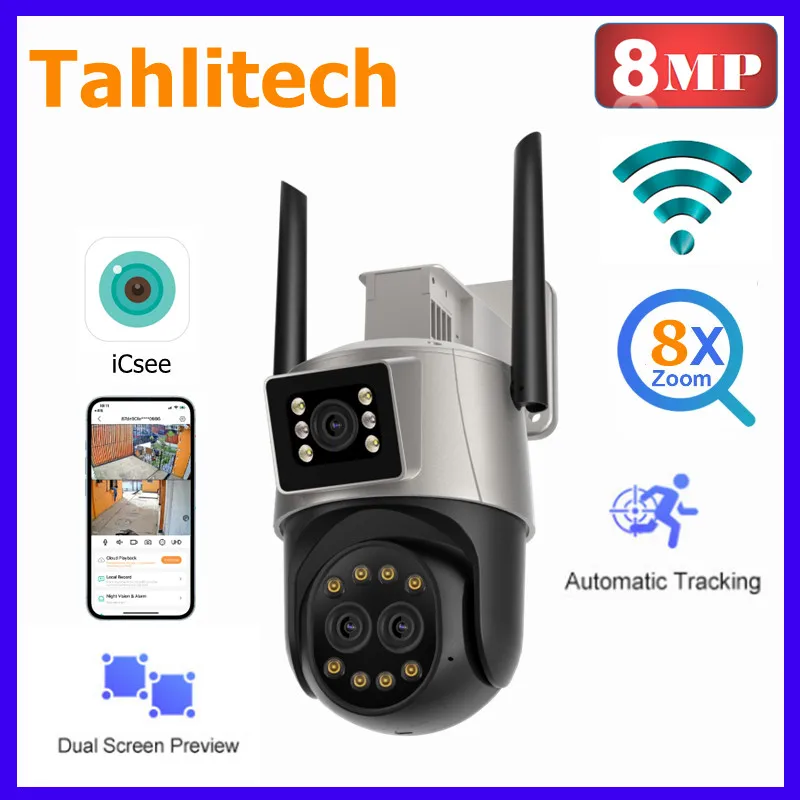 4K-Binocular-IP-Camera-8MP-WiFi-Video-Surveillance-PTZ-8X-Optical-Zoom ...