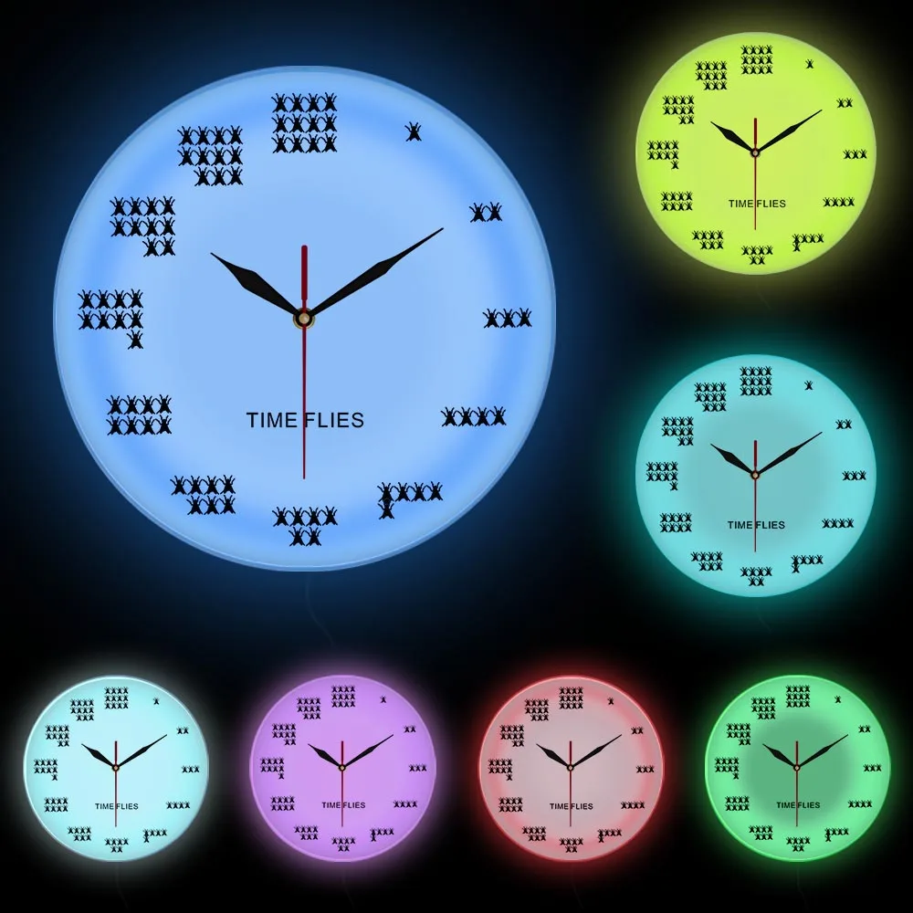 Time Flies Clock Clip Art