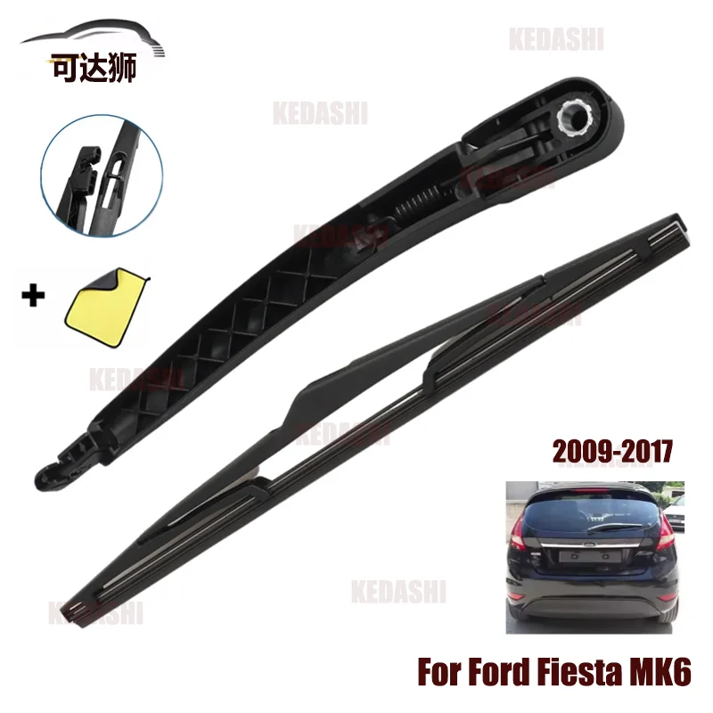 12" Car Rear Windshield Windscreen Wiper Arm & Blade Set ABS Metal ...