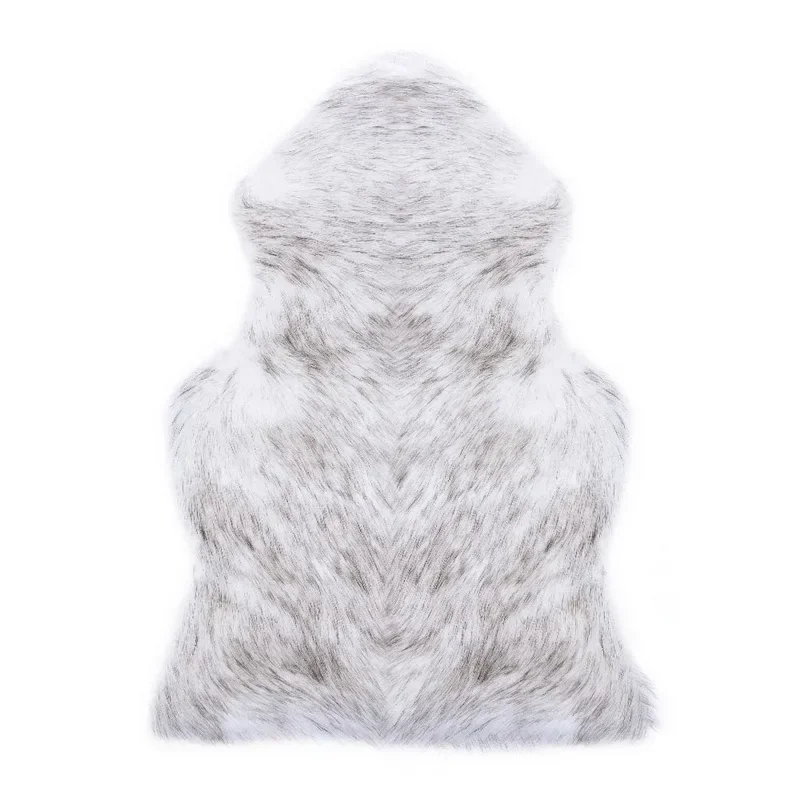 Chair Cover Plain Skin Fur Soft Sheepskin Warm Hairy Carpet Seat Pad ...